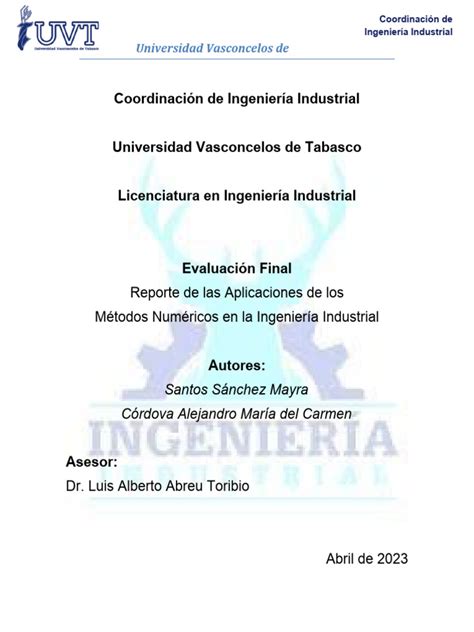 Aplicaciones De Metodos Numericos Descargar Gratis Pdf Análisis Numérico Ecuaciones