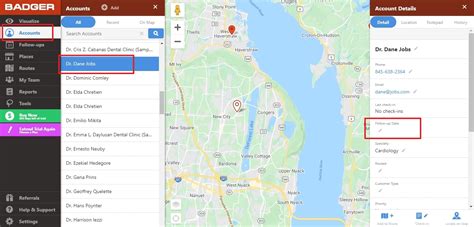 how to add create a follow up date badger maps