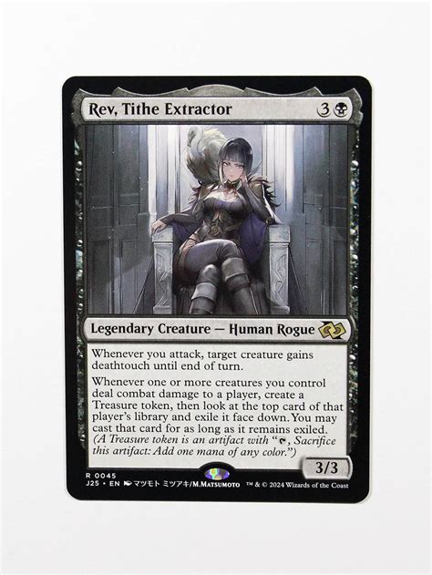 Rev Tithe Extractor J25 045 Holo From Foundations Jumpstart J25 Mtg