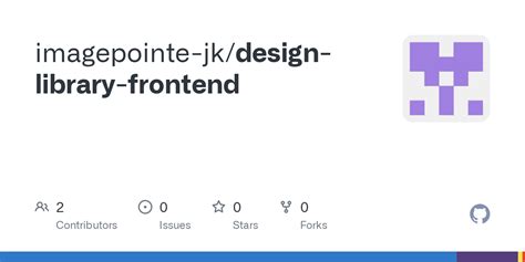 GitHub Imagepointe Jk Design Library Frontend
