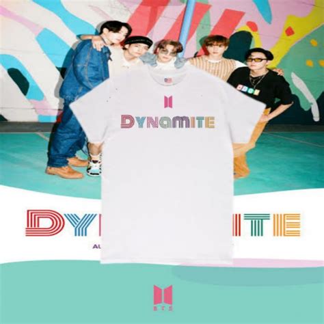Jual Kaos Bts Dynamite White And Black Edition Shopee Indonesia