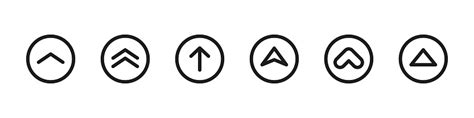 Swipe Up Icon Scroll Arrow Drag Upwards Vector Set Swipe Button