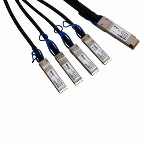 Direct Attached Cable Breakout Twinax Copper Passive Dac Cable 100g Qsfp28 To 4 X Sfp28 At