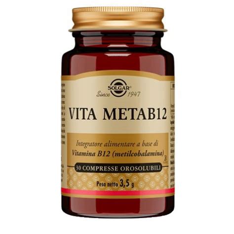 Solgar Vita Metaba12 Integratore Di Vitamina B12 30 Compresse Orosolubili
