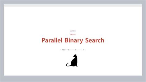 Parallel Binary Search Pdf