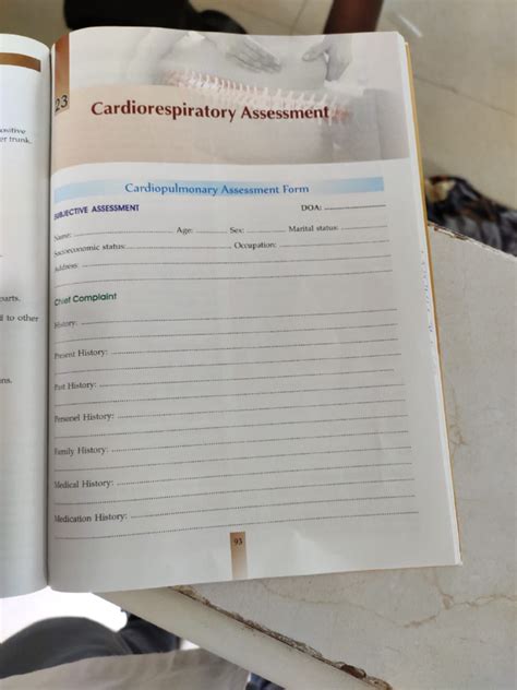 Cardio Assessment Pdf