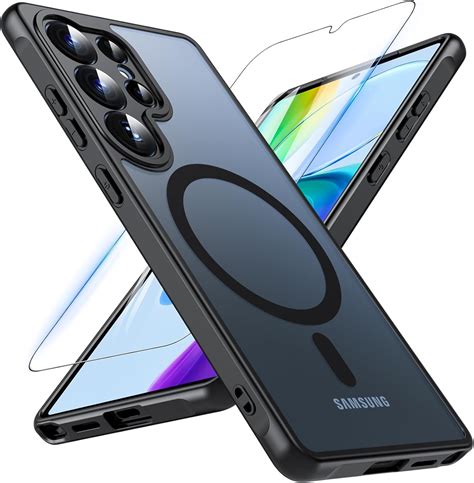 Besinpo Magnetic For Samsung Galaxy S25 Ultra Case With Tempered Glass