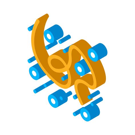 Microscopic Bacterium Organism Isometric Icon Vector Illustration