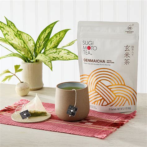 Wholesale Genmaicha Sachet Tea Bags Japanese Roasted Rice And Sencha