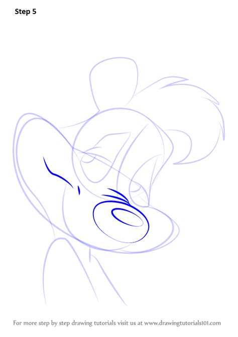 How To Draw Pepé Le Pew Face Pepé Le Pew Step By Step