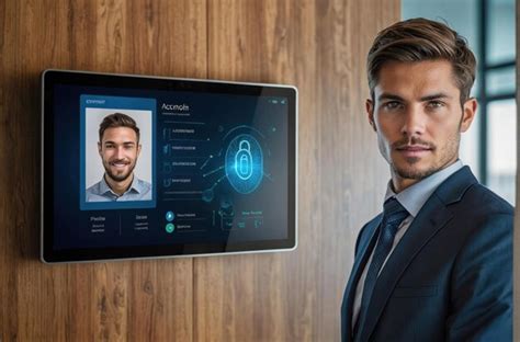 Premium Photo Man With Digital Facial Recognition Markings Premium Photo Man With Digital Facial Recognition Markings