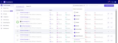 new feature track sender bounced emails smartlead ai