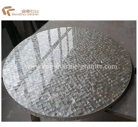 Mother Of Pearl Shell Inlay Mosaic Tile For Home Round Table And Door