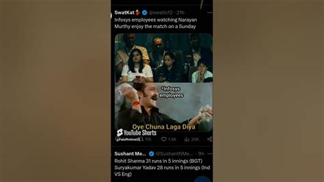 Narayanmurthy Employees Trending Funny Memes Infosys Narayanmurthy Worklifebalance Shorts