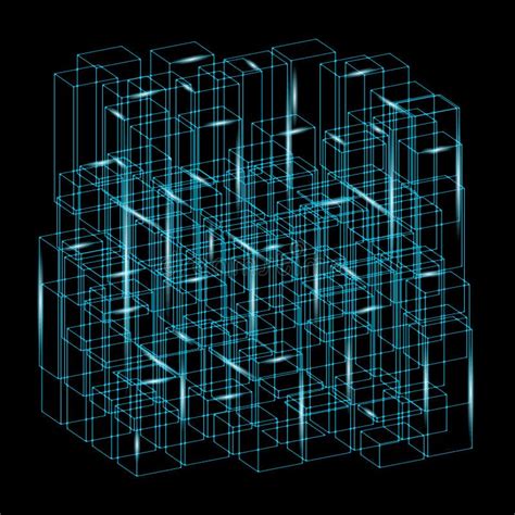 Abstract Background With Rectangular Structure Vector Illustration