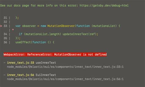 Mutationobserver Is Not Defined When Running Gatsby Build · Issue 2277