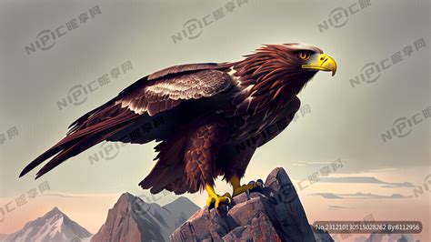 Ai创作图乔戈里峰 雄鹰 昵图网