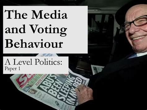 The Media And Voting Behaviour Teaching Resources