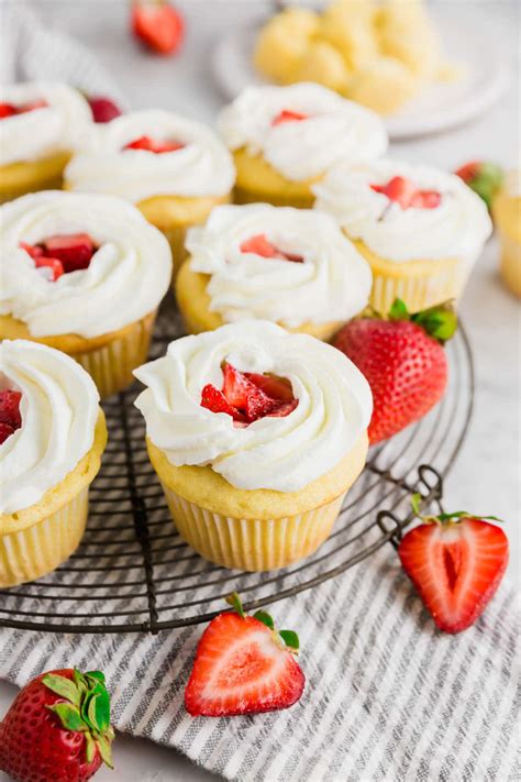 Gluten Free Strawberry Shortcake Cupcakes A Dash Of Megnut