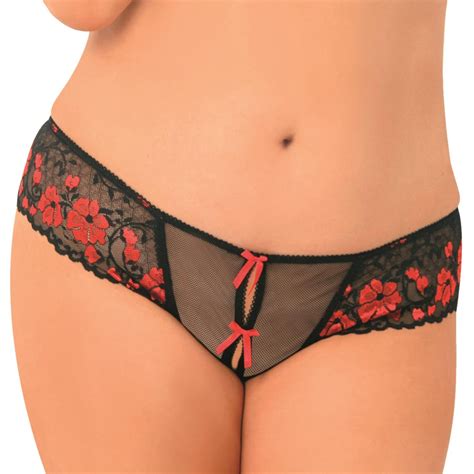 Crotchless Cross Dyed Lace Thong Womens Lingerie Adam And Eve
