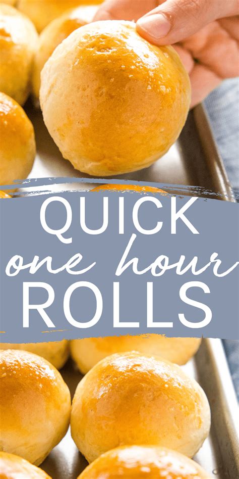 Quick Dinner Rolls Ready In One Hour The Busy Baker