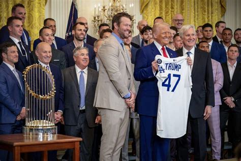 Dodgers Celebrate 2024 World Series Title At White House ‘an