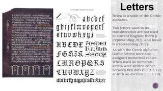 Gothic Language And Alphabetpptx