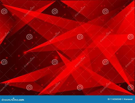 Red Color Polygon Abstract Background Modern Design Vector