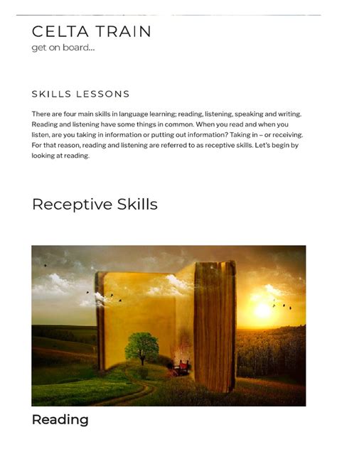 Celta Teaching A Reading Lesson Pdf