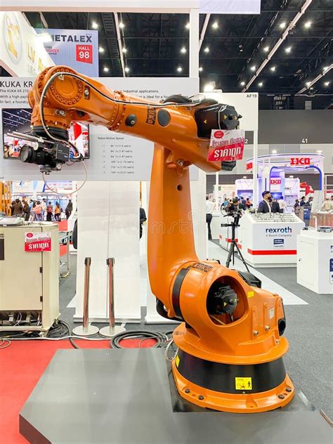 Robot Arm For Scan Part Working Show It To Customers In Metalex 2020