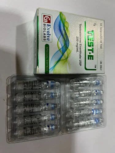Test E 250mgml Injection Packaging Size 10 Ampoules Of 1 Ml Per Pack