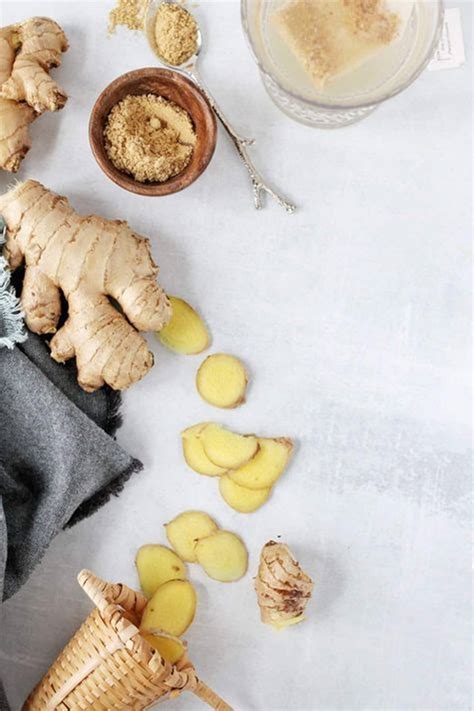 Download Aesthetic Ginger Root And Spice Flat Lay Wallpaper