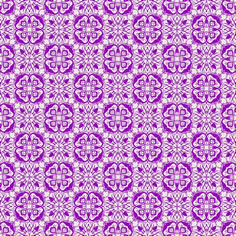 Premium Vector Beautiful Mandala Violet Flower And Leaf Seamless