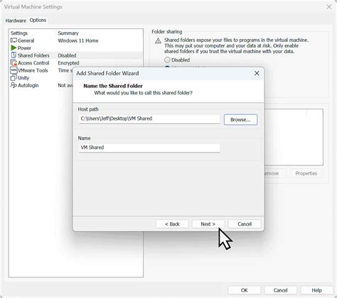 How To Setup A Shared Folder In Vmware Player At Home Computer