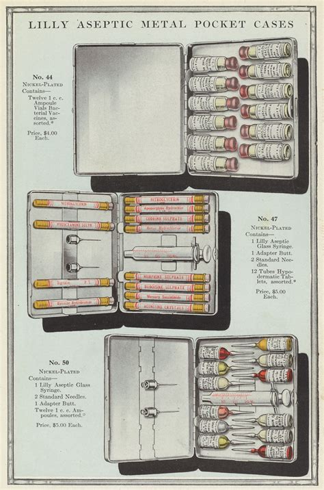 Lilly Aseptic Metal Pocket Cases Artvee