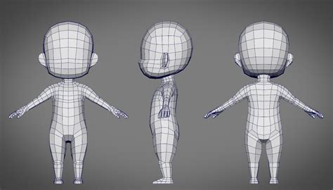 Anime Male Character Model Sheet
