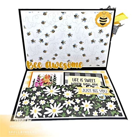 Think Happy Bee Happy Bee Themed Card Kathy By Design