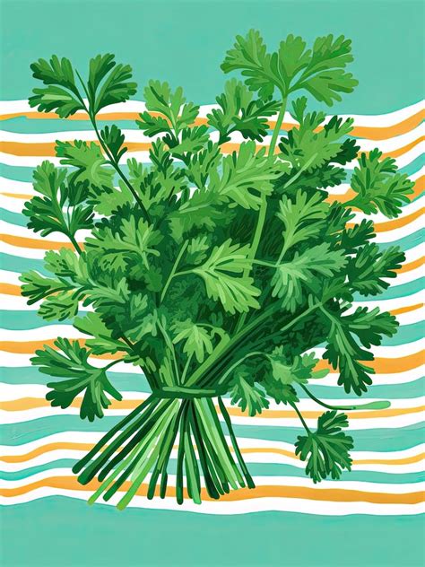 Cilantro Summer Illustration 12 Art Print By Dreamy Seasons Art Fy