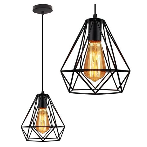 Jual Kap Fitting Lampu Gantung DIAMOND Lampu Gantung Cafe Minimalis Industrial Retro Shopee