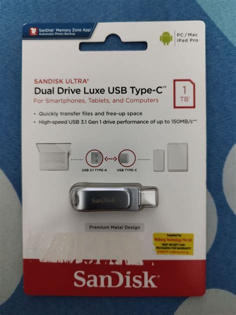SanDisk Dual Drive Luxe USB Type C Computers Tech Parts Accessories Hard Disks