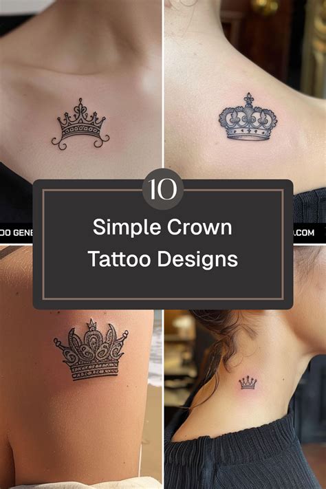 10 Simple Crown Tattoo Designs Crown Tattoo Design Crown Tattoos For