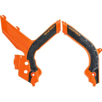 Acerbis X Grip Frame Guards Orangeblack Ktm 500 Exc F 2020 2023 Ktm