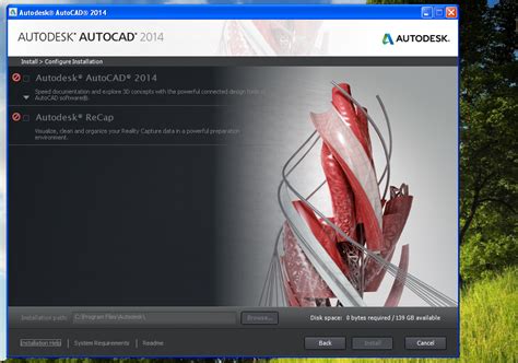 while installing autocd gives 0 bytes required autodesk community