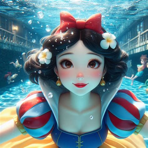 Princesses Of The Pool 1 Snow White 1 4 By General Ai On Deviantart