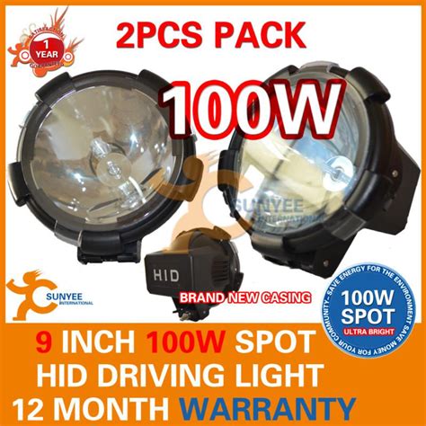 Purchase Pair 9inch 100w Hid Xenon Driving Spot Offroad Work Lights 4wd Sekil 75w 12v 24v In