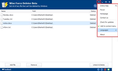 wise force deleter download