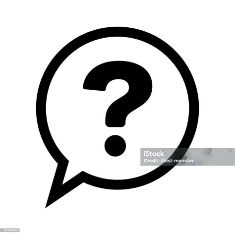 Fragezeichensprechblase Symbol Für Häufig Gestellte Fragen Vektor Stock Vektor Art und mehr ...