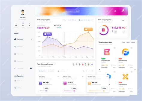 Premium Vector Ui Ux Infographic Dashboard Ui Design With Graphs Charts And Diagrams Web