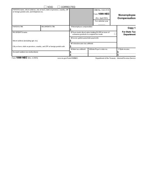 Free Irs 1099 Form Pdf Eforms