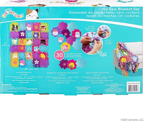Squishmallows Design Your Own No Sew Blanket Kit Playmatters Toys
